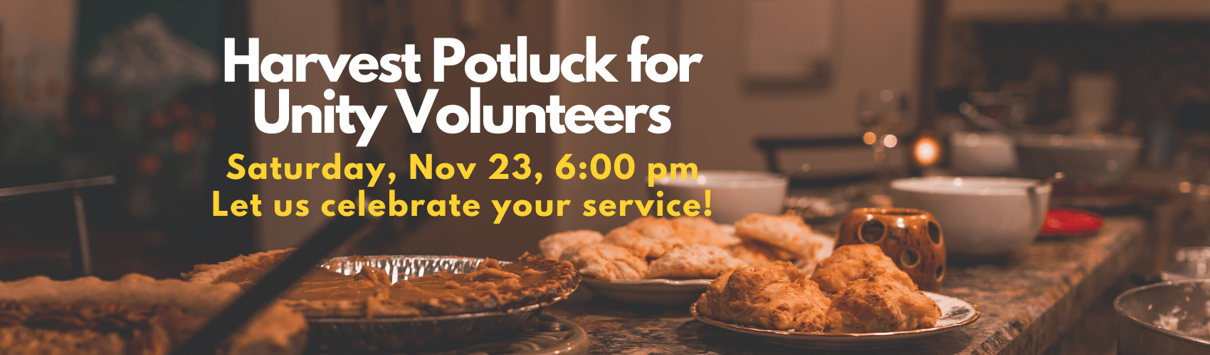 Harvest Potluck for Unity Volunteers – Unity of Savannah