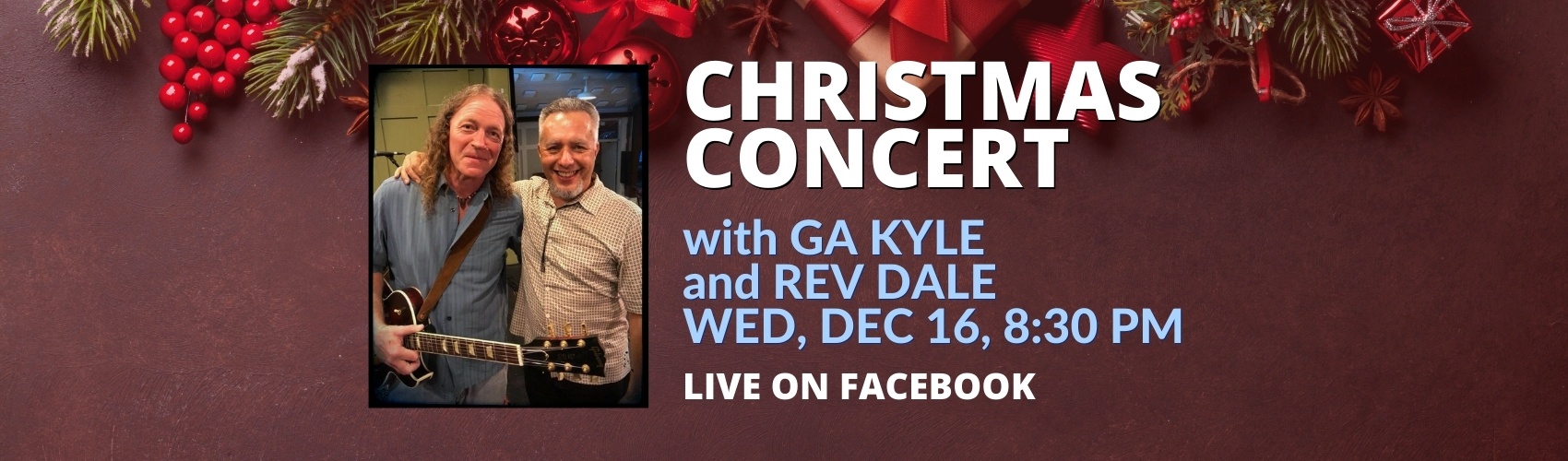 Dale and Kyle Christmas Concert 2020 – Unity of Savannah